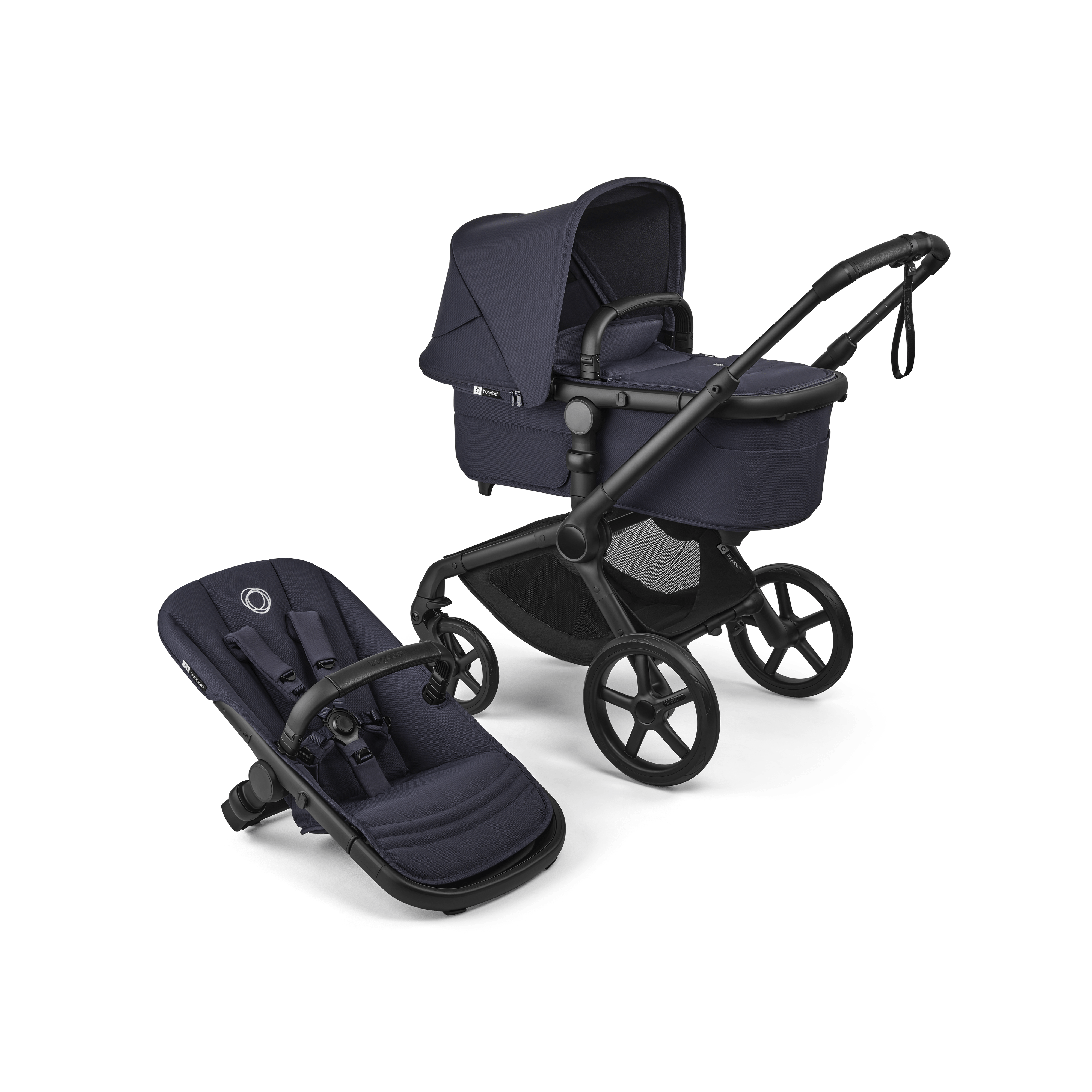 Bugaboo Fox 5 Renew Pram & Pushchair - Black/Deep Indigo – UK Baby Centre