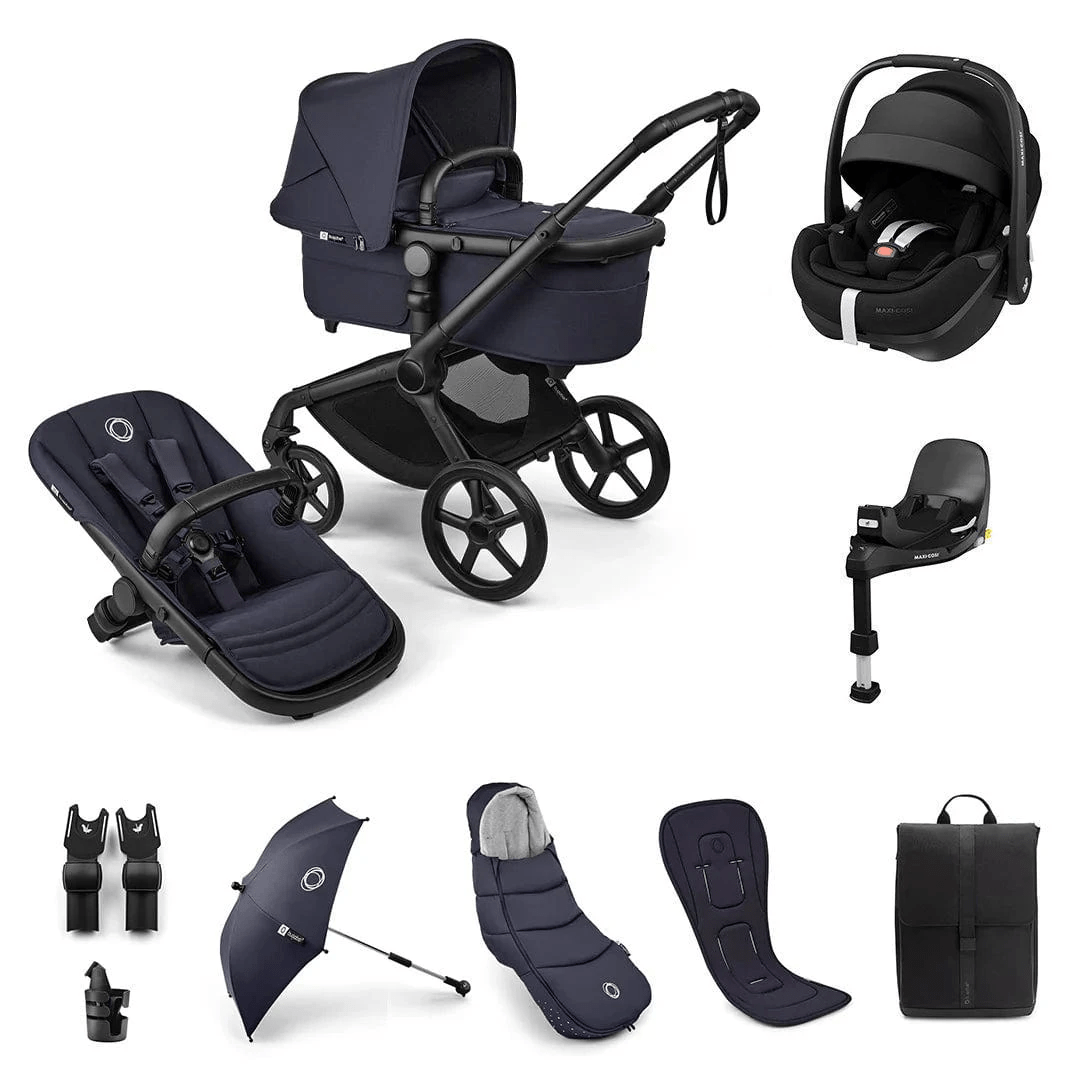 Bugaboo Fox 5 Renew Ultimate (Pebble 360 PRO2) Travel System - Black/D ...