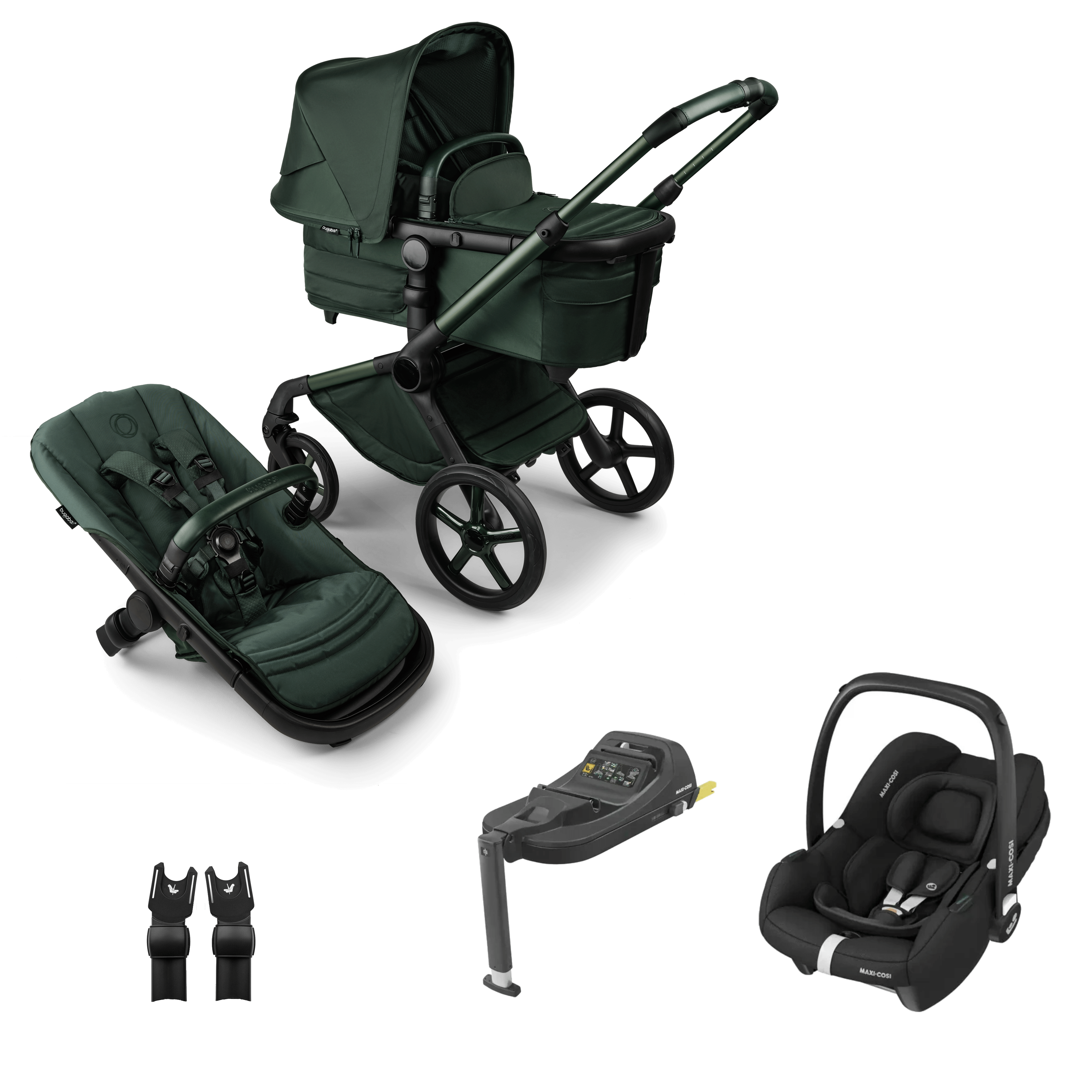 Bugaboo Fox 5 (Cabriofix i-Size) Essential Travel System, Noir Limited ...