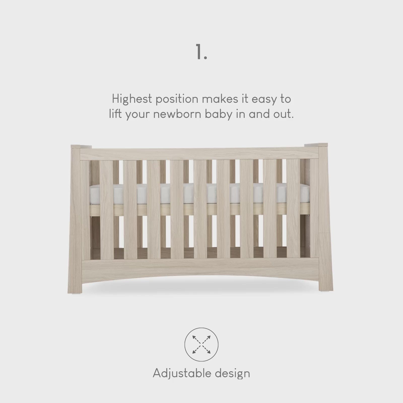 CuddleCo Isla Cot Bed - Ash – UK Baby Centre