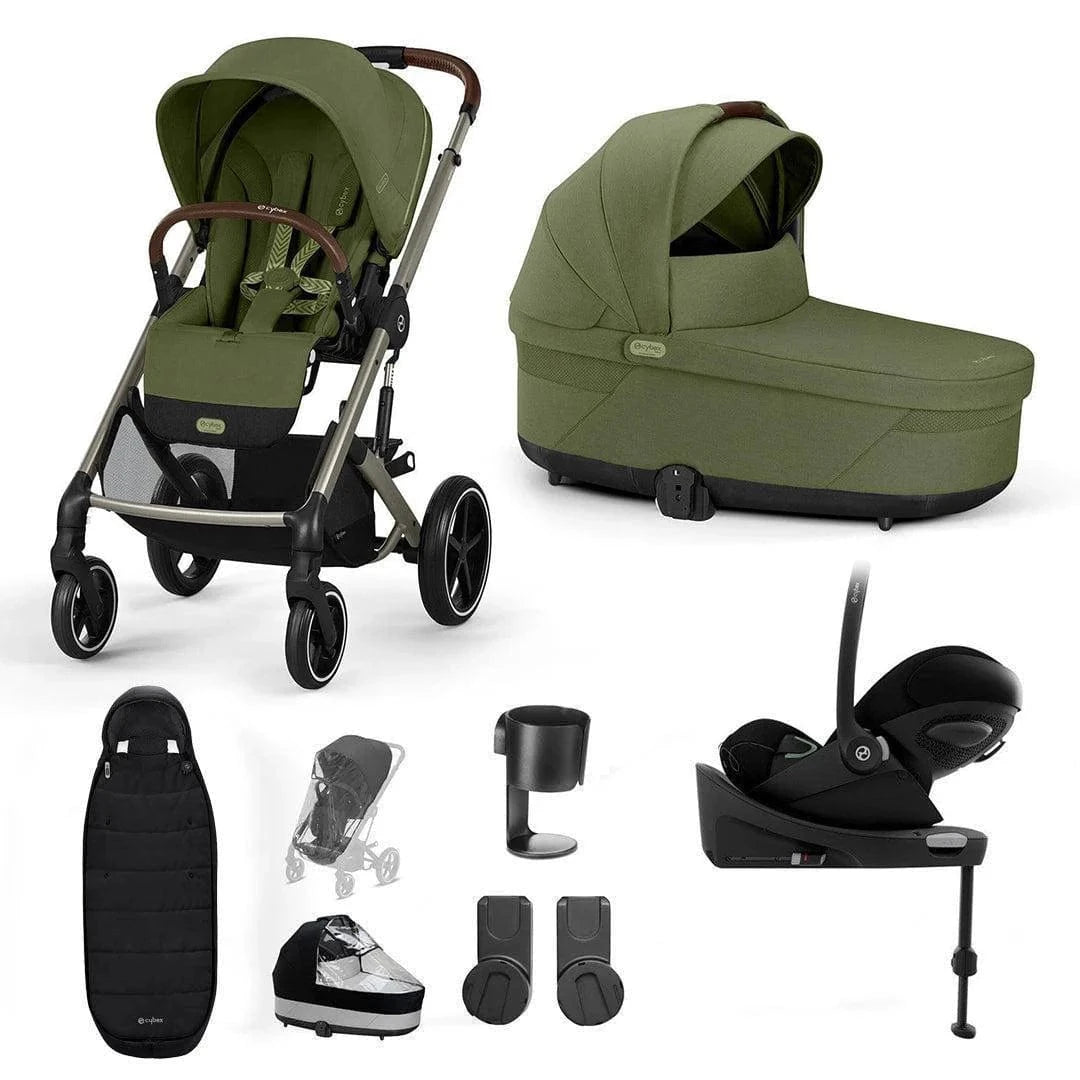 Cybex Balios S Lux Luxury Cloud G Bundle - Taupe / Moss Green – UK Baby ...