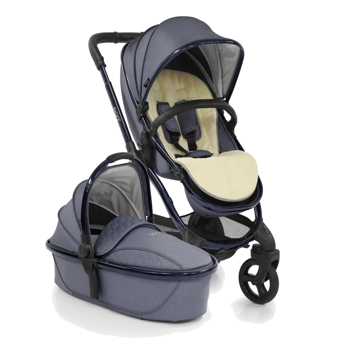 Egg 2 Stroller & Carrycot - Chambray – UK Baby Centre