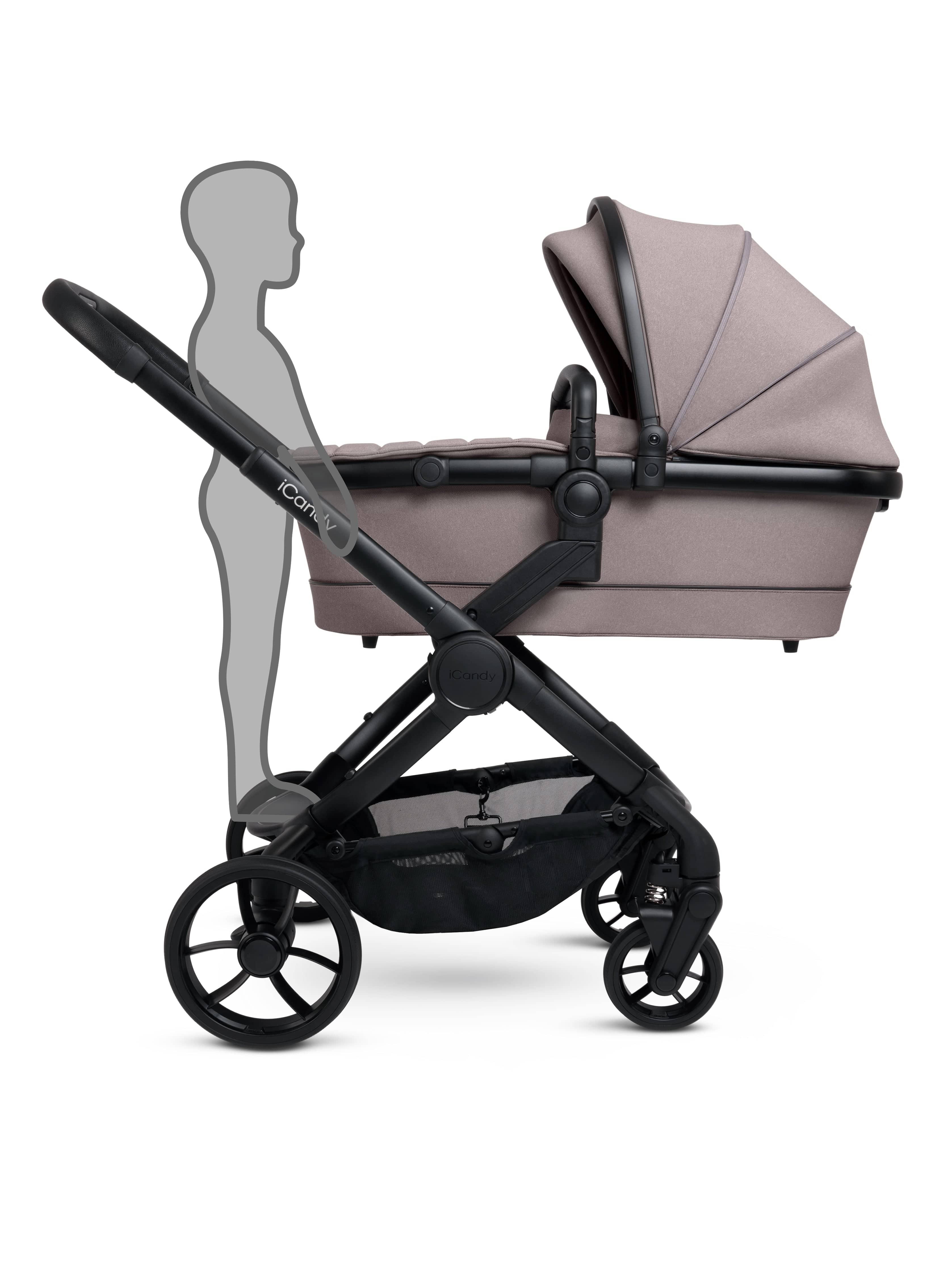 iCandy Peach 7 Complete Bundle Porcini | Luxury Pushchair & Carrycot ...