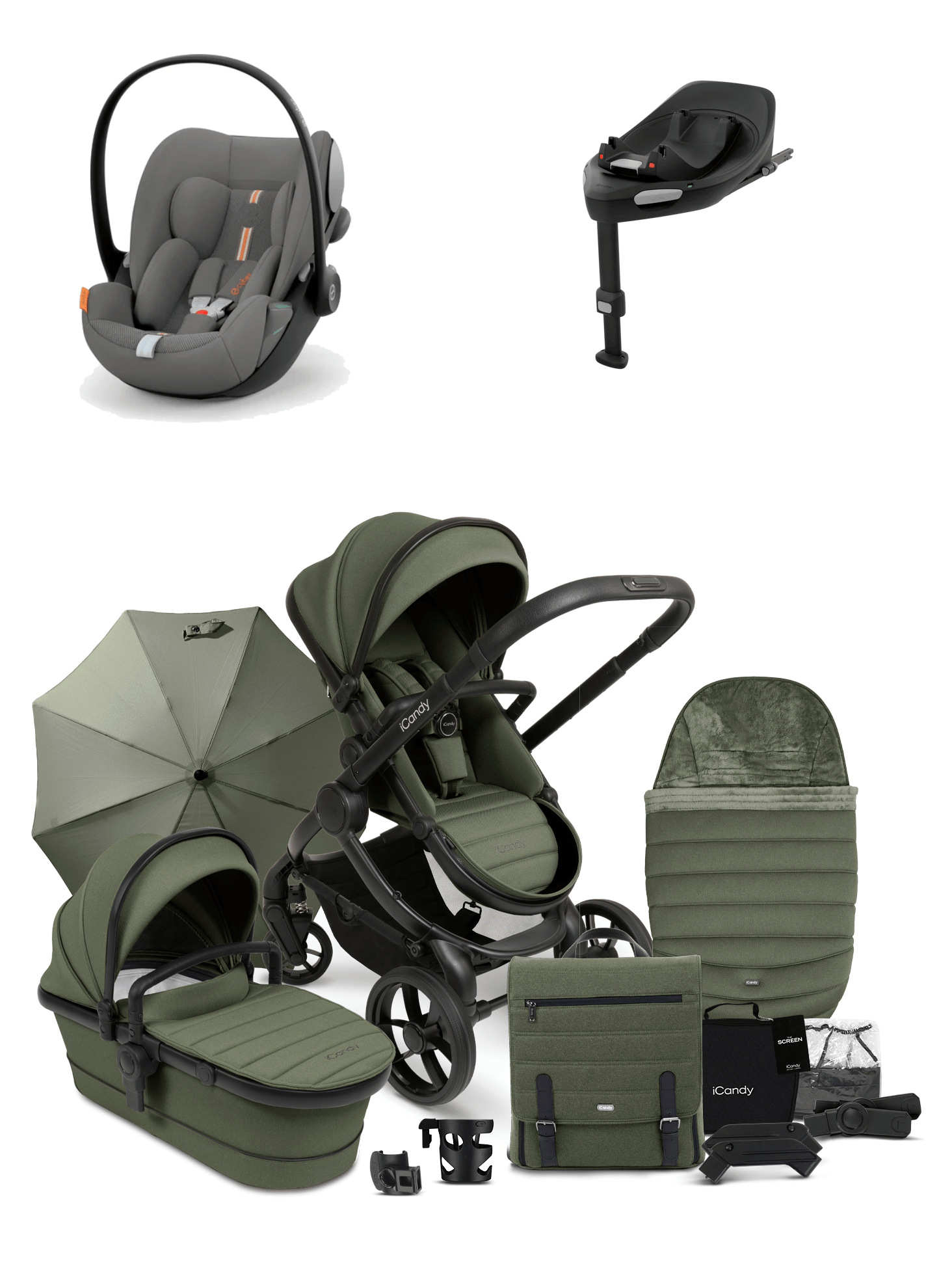 iCandy Peach 7 (Cloud G Plus) Travel System - Ivy – UK Baby Centre