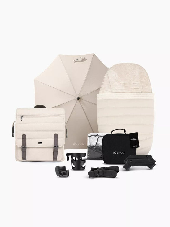 iCandy Peach 7 Biscotti Travel System Bundle | Luxury Single to Double ...