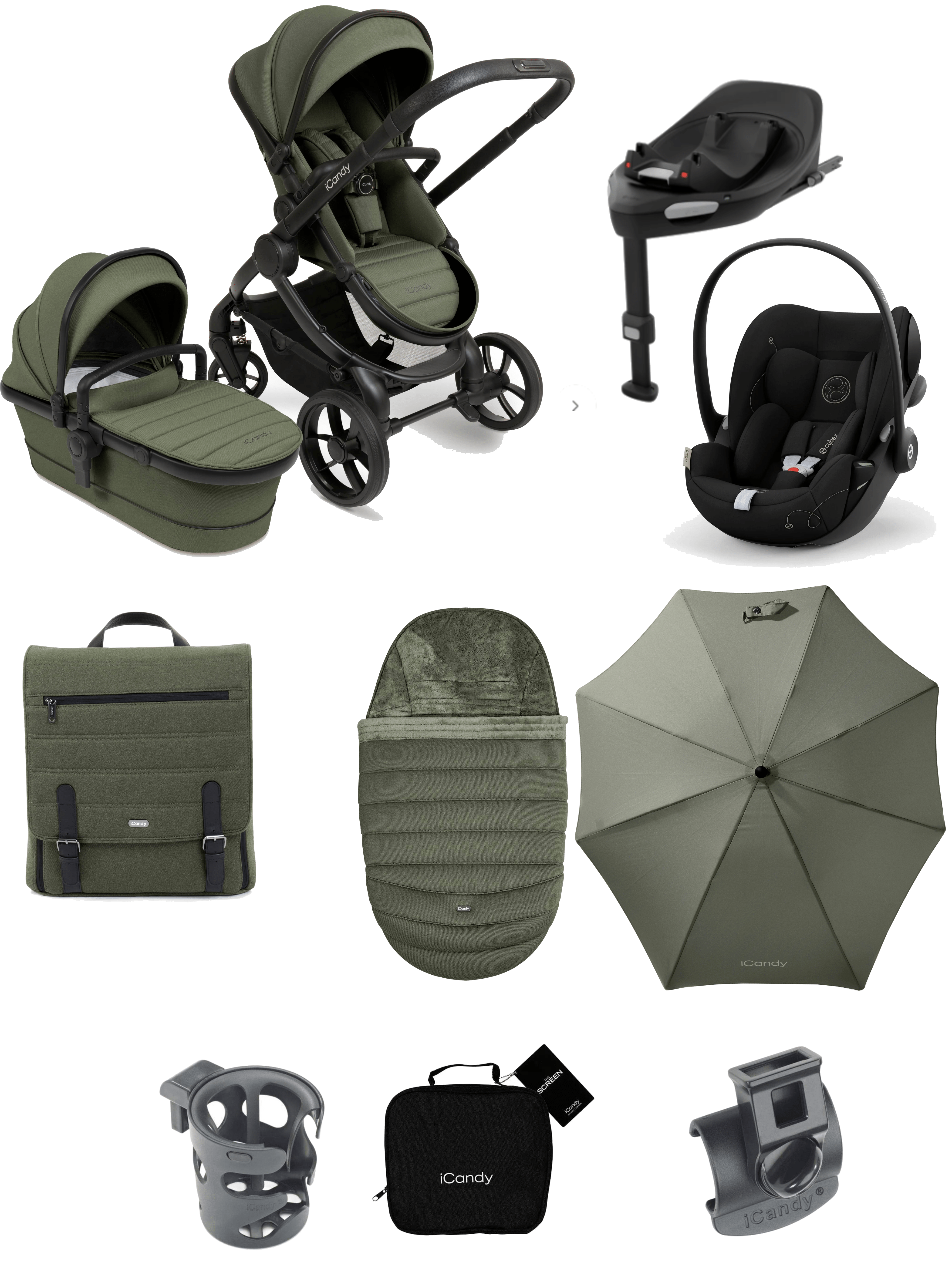 iCandy Peach 7 Cybex Cloud G Complete Travel System Bundle - Ivy – UK ...