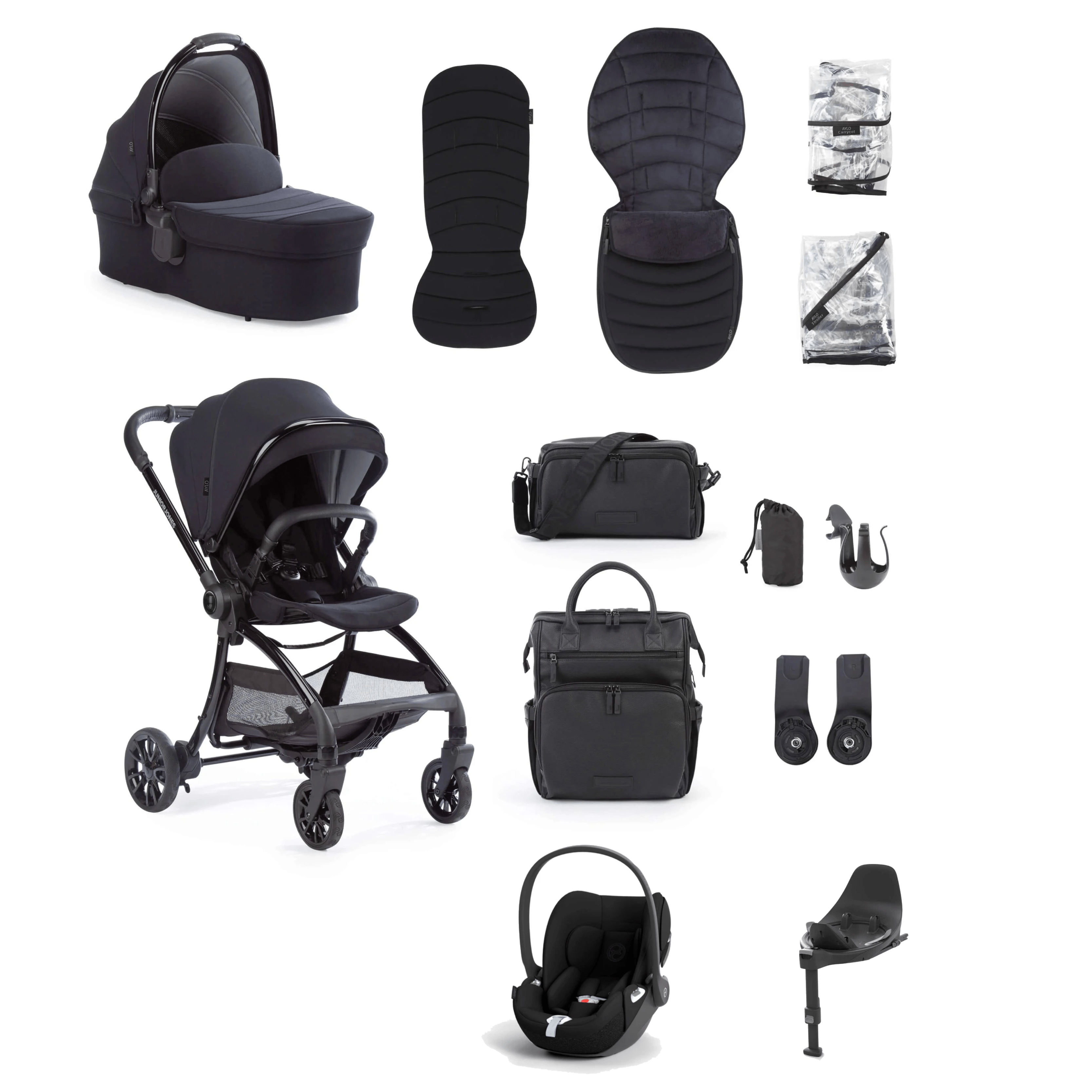 Junior Jones Aylo (Cloud T) Travel System - Rich Black – UK Baby Centre