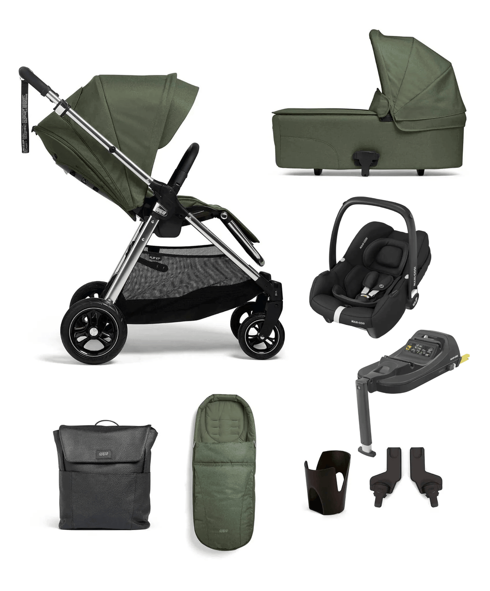 Mamas & Papas Flip XT3, 8Pc Cabriofix i-Size System - Juniper – UK Baby ...