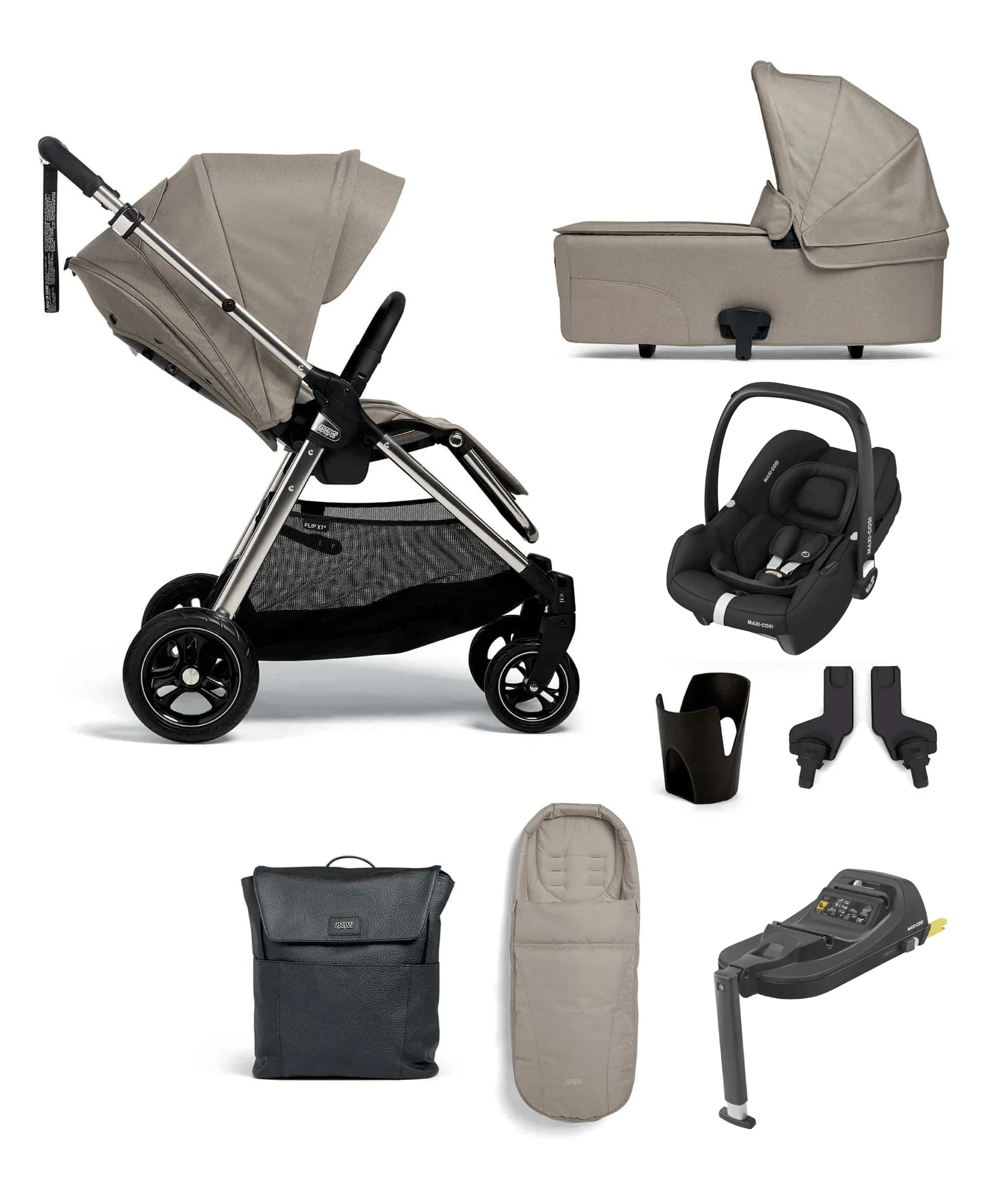 Mamas & Papas Flip XT3, Cabriofix i-Size Travel System - Fawn – UK Baby ...