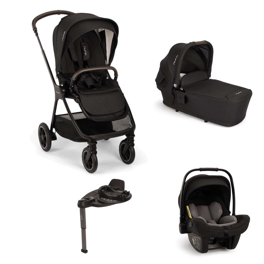 Nuna TRIV Next (PIPA Next & BASE Curv) Travel System - Caviar – UK Baby ...