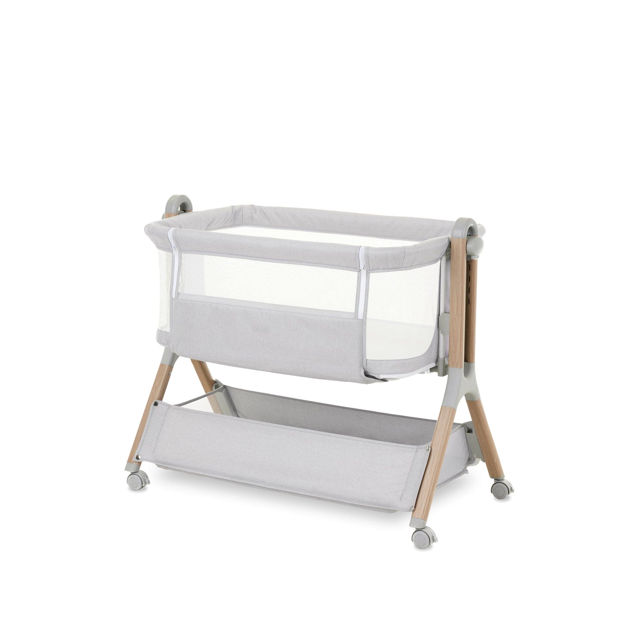 OBaby Cloud Bedside Crib - Grey – UK Baby Centre