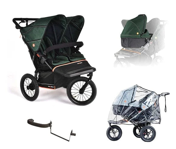 Out N About Nipper Double V6 Plus Newborn & Toddler Bundle - Sycamore ...