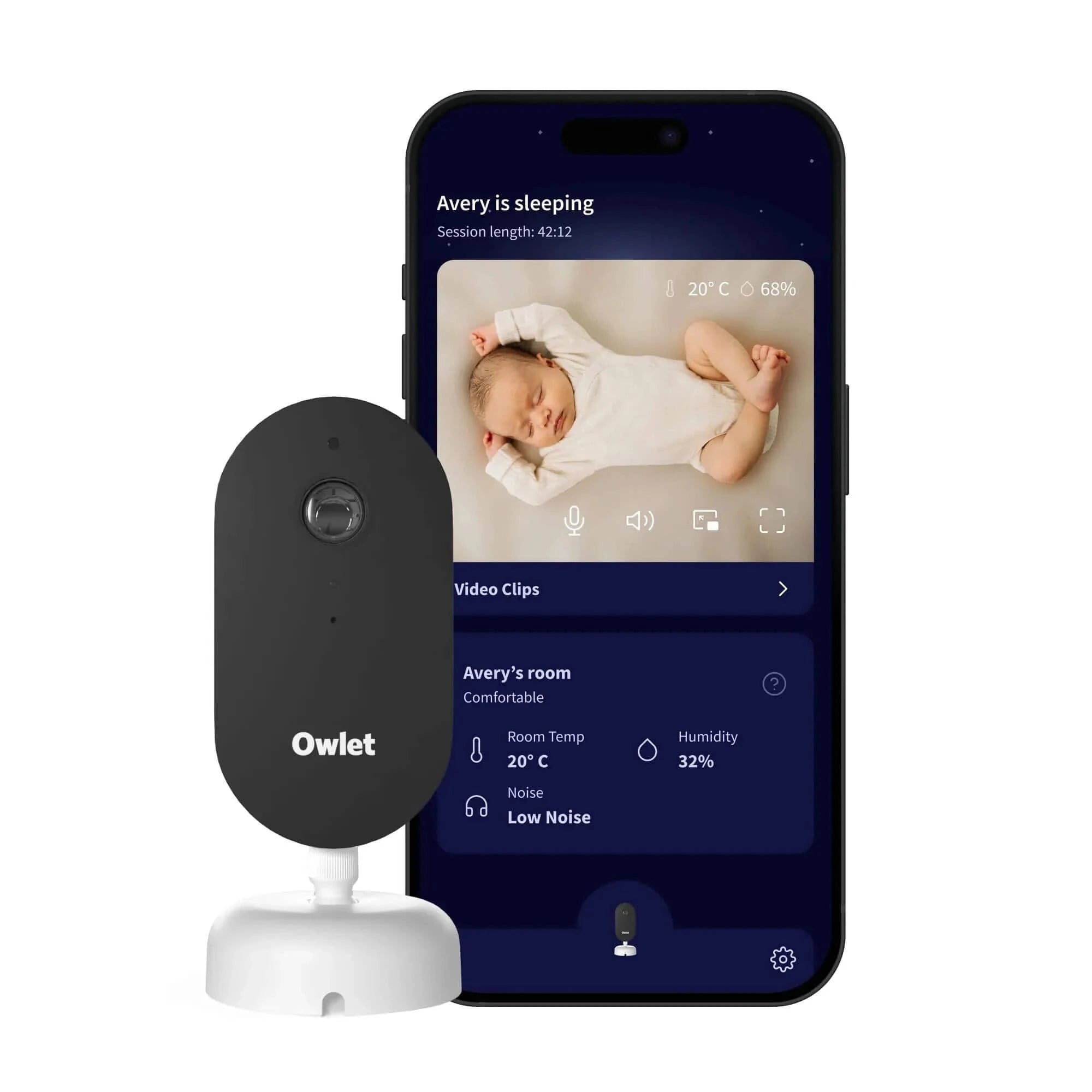Owlet Dream Sight Video Baby Monitor - 2K HD Camera with Night Vision ...