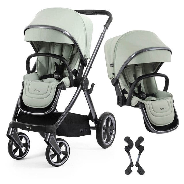 BabyStyle Oyster 4 Tandem Stroller Pistachio | Twin Pushchair | UK Baby ...