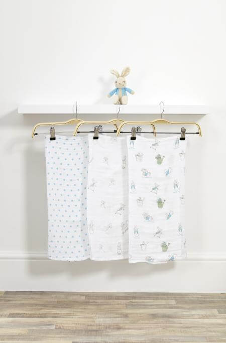 Peter Rabbit Soft Toy and Muslin Gift Set – UK Baby Centre