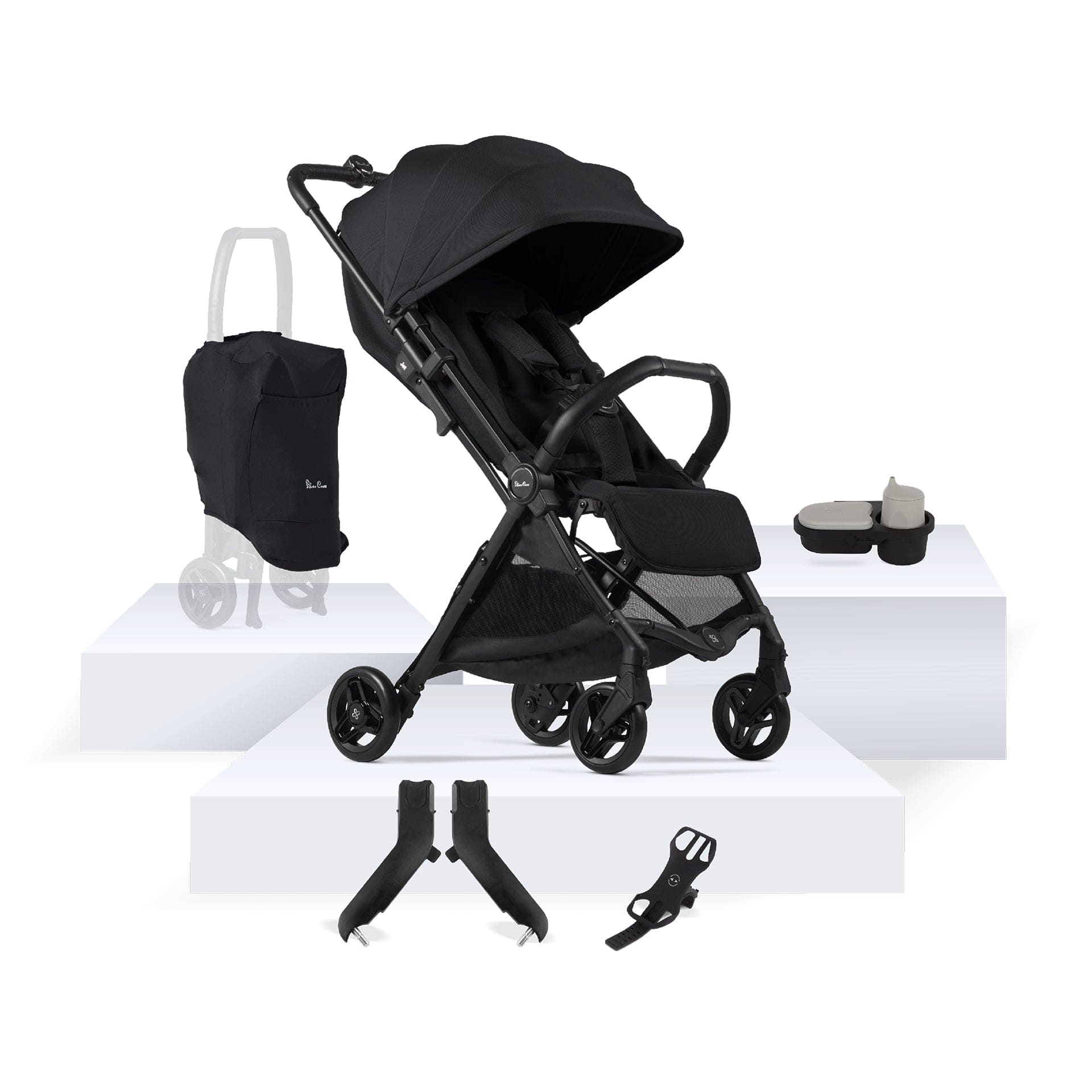 Silver Cross Jet 5 Stroller with Universal Accessory Bundle - Space ...