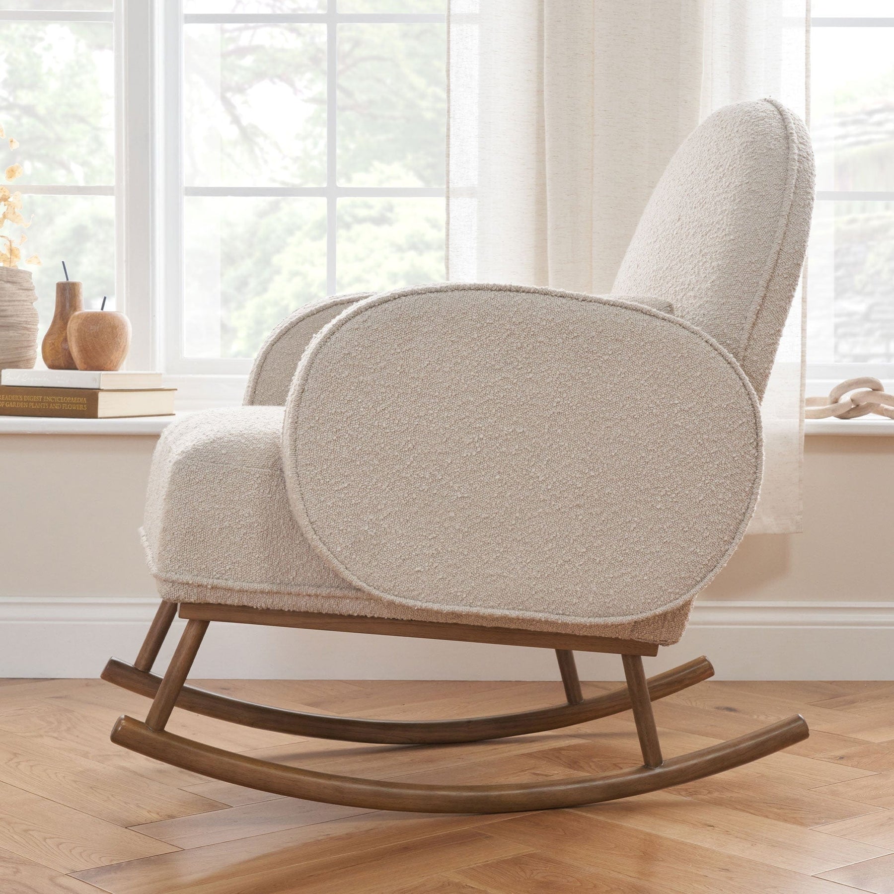 Tutti Bambini Micah Rocking Chair & Footstool - Boucle Biscuit – UK ...