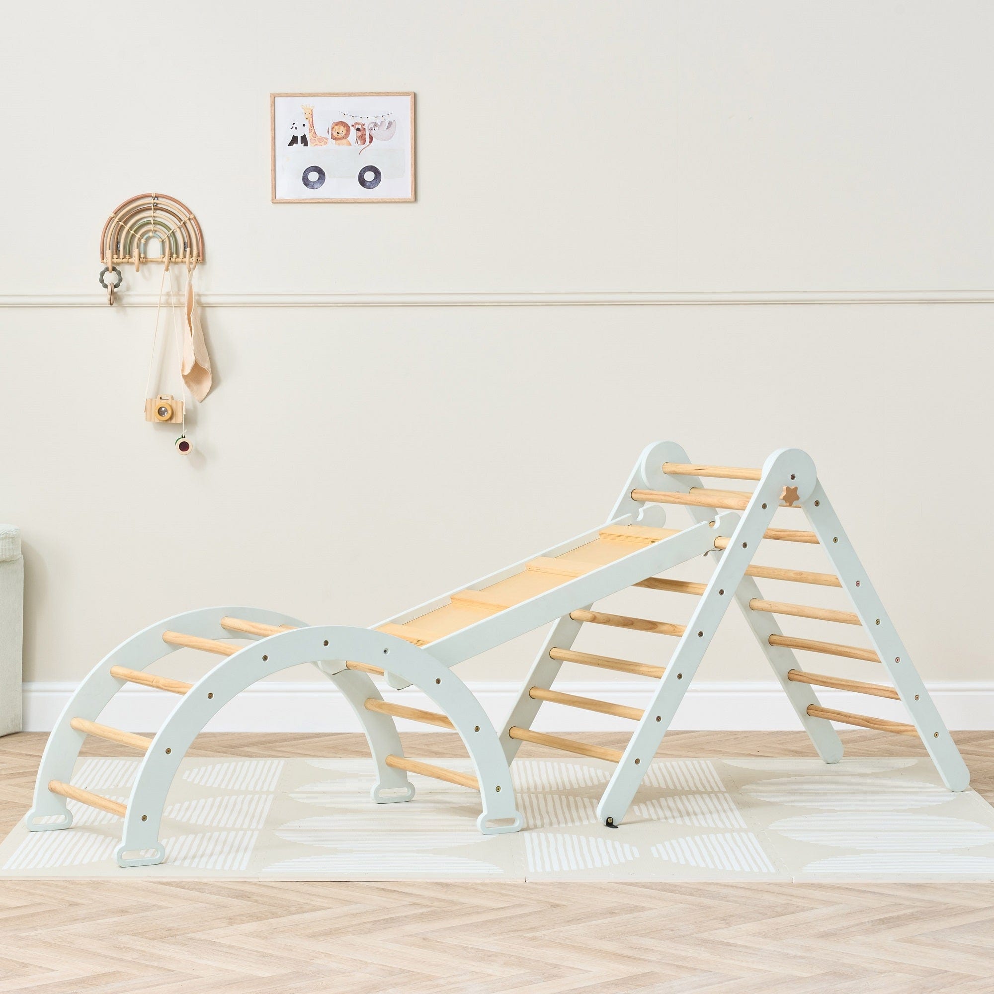 Tutti Bambini Scala Montessori 3-in-1 Pikler Climbing Frame with Climb ...