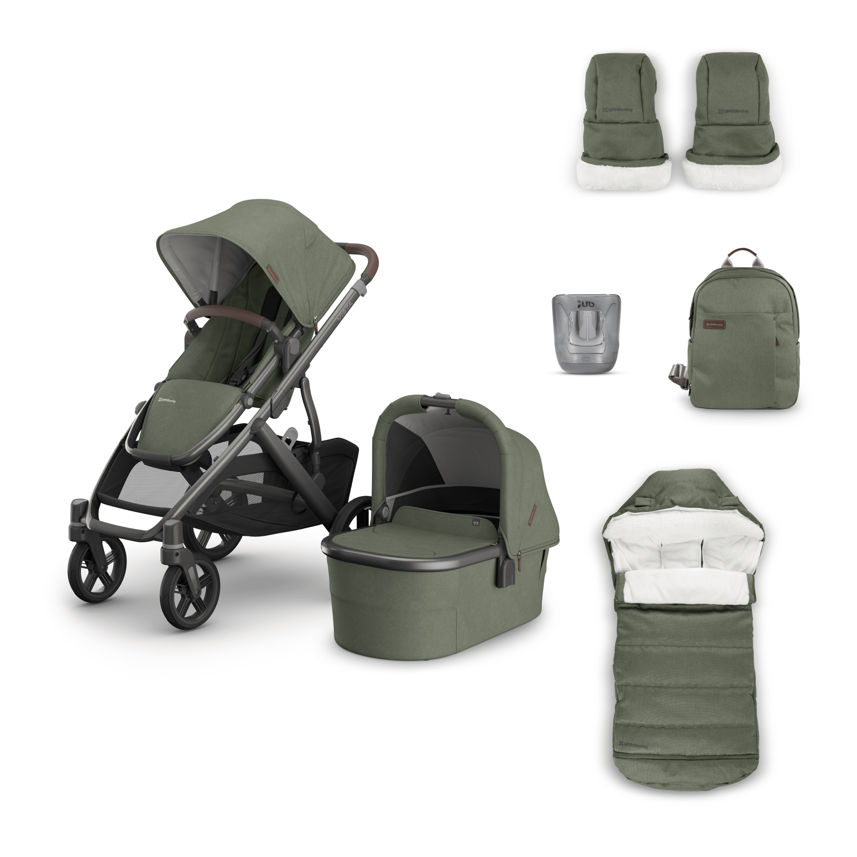UPPAbaby Vista V3 Pram with Accessories - Evelyn – UK Baby Centre