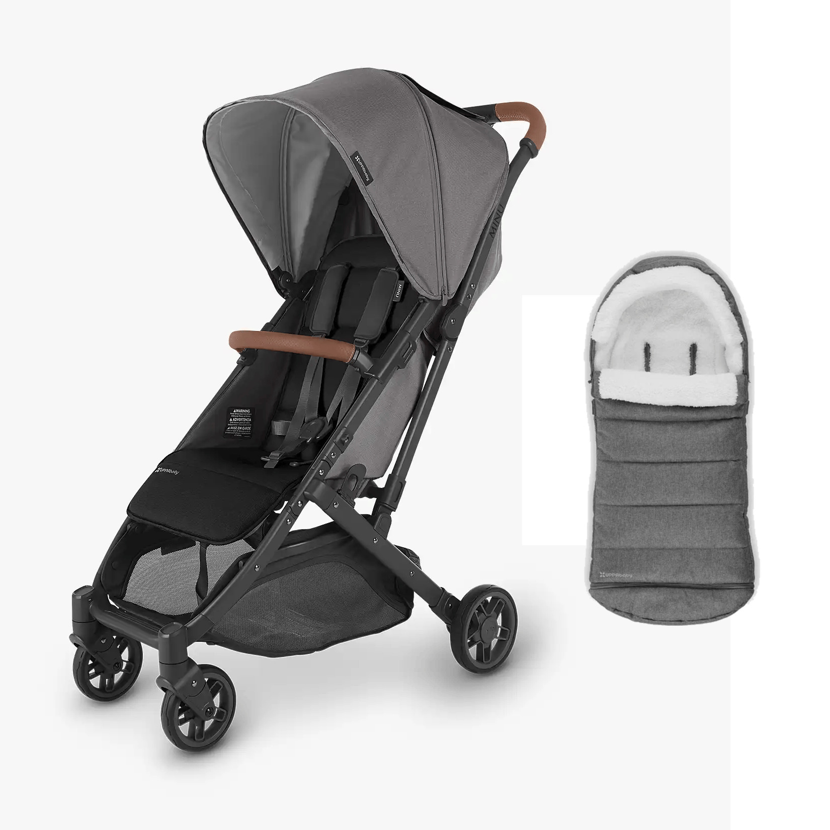 UPPAbaby Minu V2 Stroller & Footmuff - Greyson – UK Baby Centre