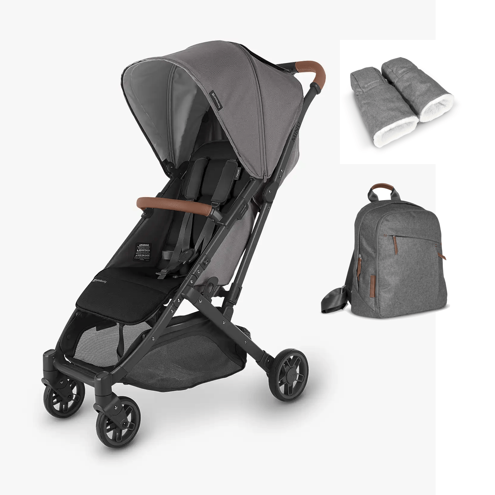UPPAbaby Minu V2 Stroller with Backpack & Handmuff - Greyson – UK Baby ...