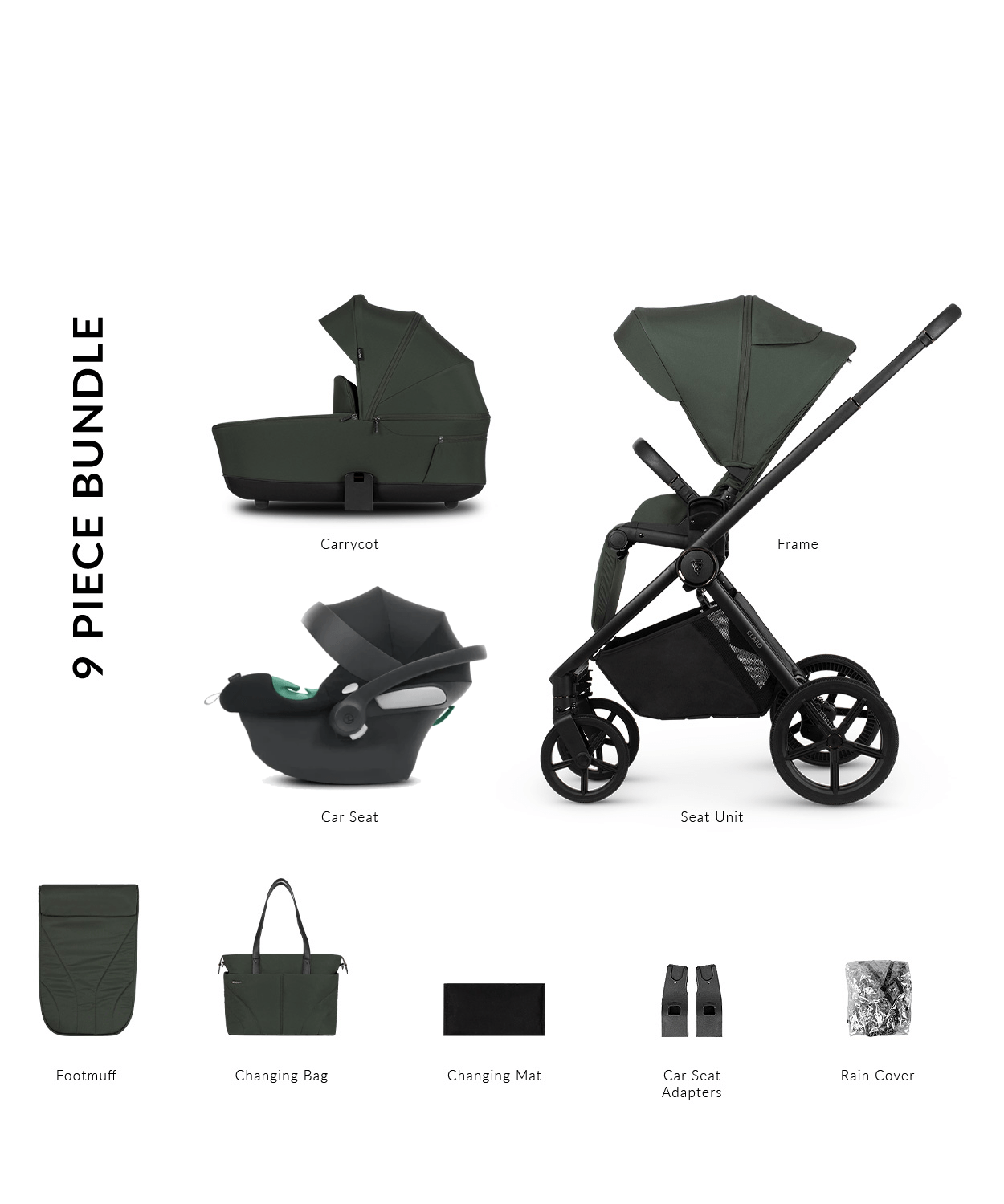 Venicci Claro 3in1 (Aton B2) Travel System - Forest – UK Baby Centre