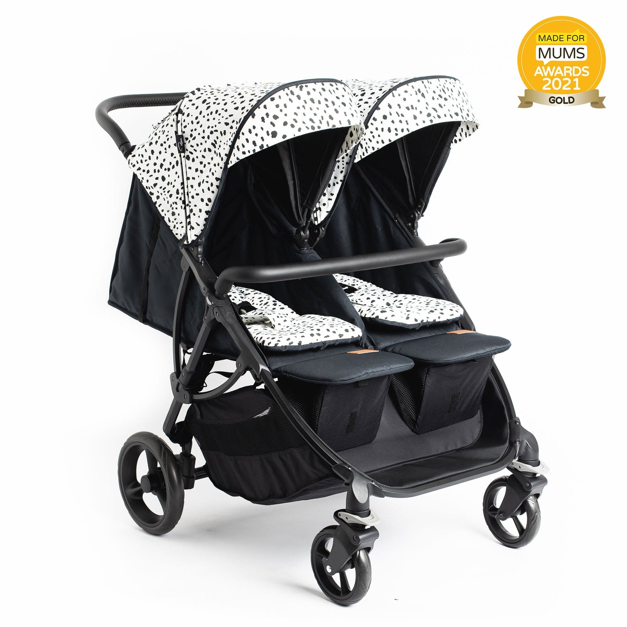 Roma Gemini 2 Double Pushchair - Dalmatian – UK Baby Centre