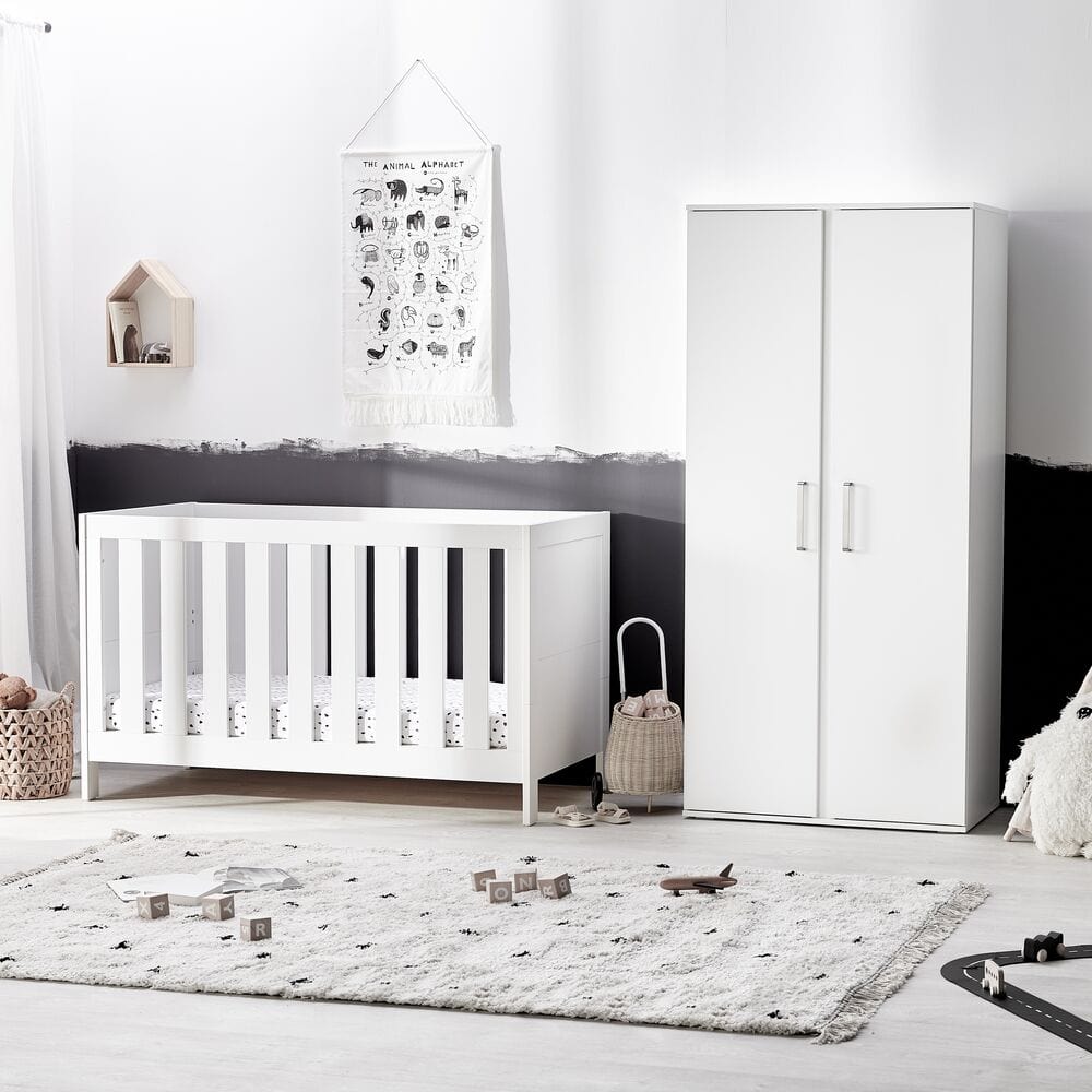 Silver Cross Finchley Cotbed and Wardrobe - White – UK Baby Centre
